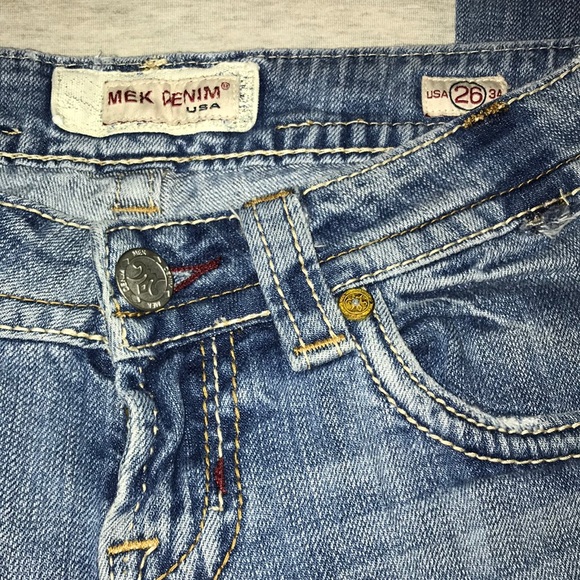 MEK | Jeans | Mek Denim Usa Low Rise Blue Jeanssize 26 | Poshmark